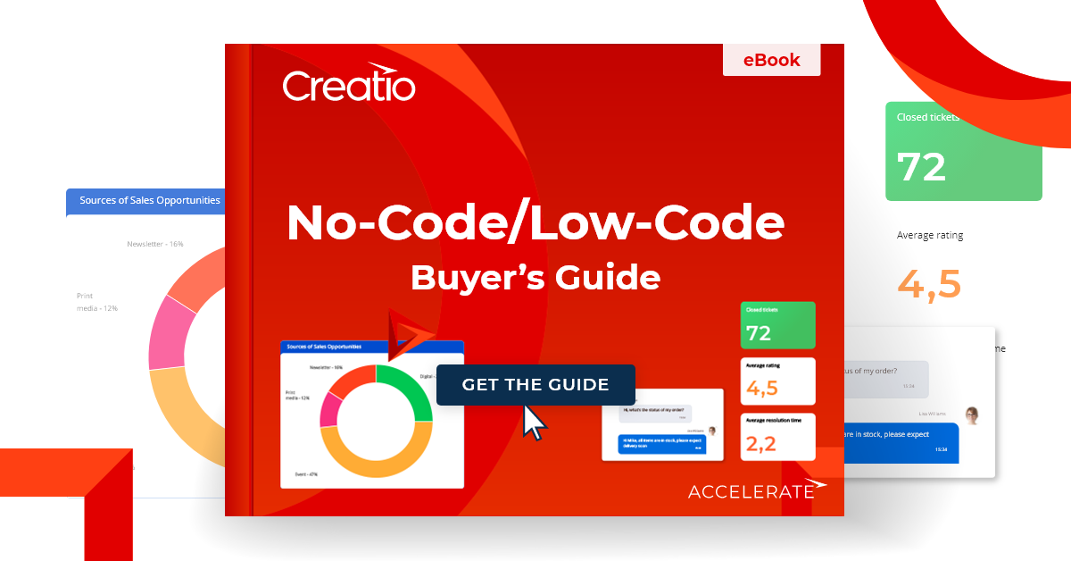 No-Code/Low-Code Buyer’s Guide | Step-by-step handbook to the world of next-gen technology | Creatio